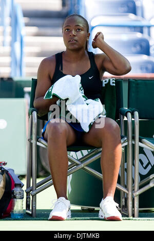 Shenay Perry (USA) in her match against Karolina Sprem (CRO) at the ...