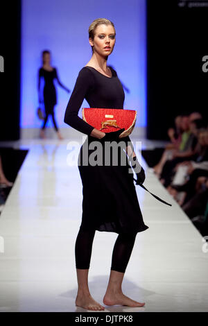 Handbag designer Harl Taylor of the Bahamas showed his designs at the ...