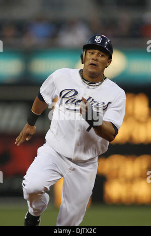 San Diego Padres Everth Cabrera waits to bat against the San Francisco ...