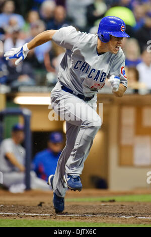 Chicago Cubs left fielder Tyler Colvin (21) rounds the bases after his ...