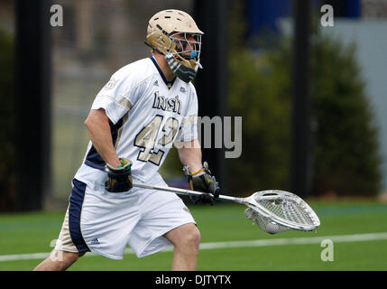 Notre Dame Goalie Scott Rodgers (42) in game action between the Notre ...