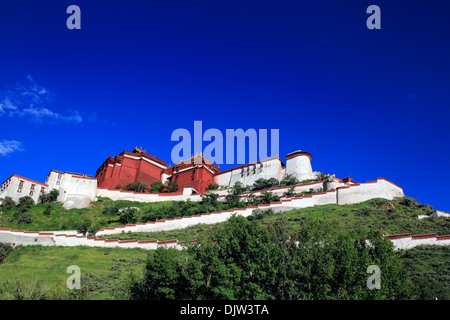 Panorama of Potala Palace, Tibet (China, Asia). Fantastic photo of the ...