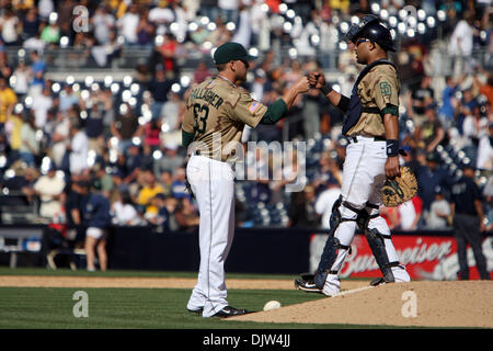 San Diego Padres Sean Gallagher took the mound in the 9th inning ...