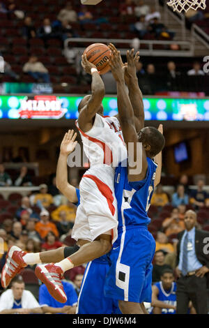 11 March 2010: Miami (OH) RedHawks Kenny Hayes (14) is defended by ...