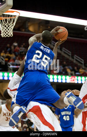 11 March 2010: Buffalo Bulls Mitchell Watt (21) shoots the basketball ...
