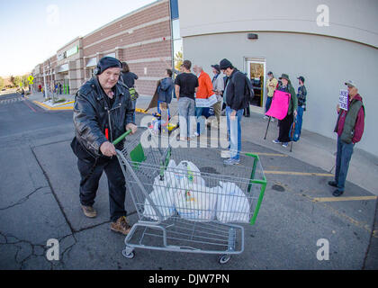 Boulder, Colorado, USA. 29th Nov, 2013. A Black Friday anti-Walmart ...