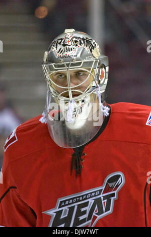 10 April 2010: Abbotsford Heat left winger Shawn Weller (29) with the ...