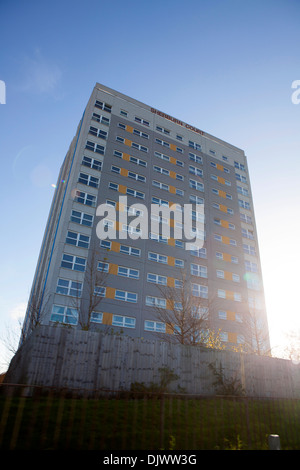Highways a 10 storey T-plan tower block on York Road, Gipton, Leeds ...