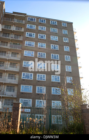 Highways a 10 storey T-plan tower block on York Road, Gipton, Leeds ...