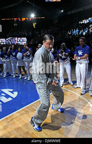 Kentucky women's coach Matthew Mitchell sings during the NCAA college ...