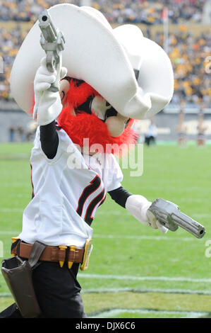 Texas Tech mascot Raider Red dances with fans during the second half of ...