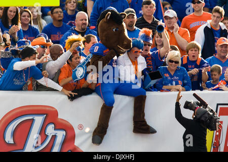 Boise State fans during the NCAA football game between the Boise State ...