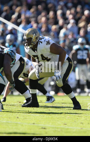 New Orleans Saints offensive tackle Easton Kilty (73) blocks Denver ...