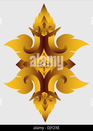 Thai Arts line design Stock Photo - Alamy