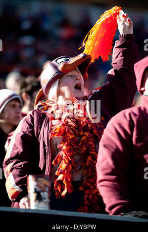 Virginia Tech fans cheer as the Hokies arrive for the Discover Orange ...