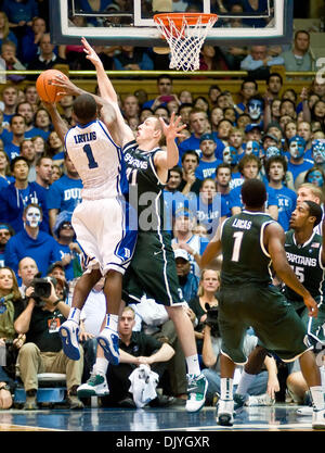 Michigan State's Garrick Sherman (41) pulls down a rebound against ...