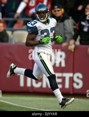 Seattle Seahawks running back Leon Washington (33) in action during the ...