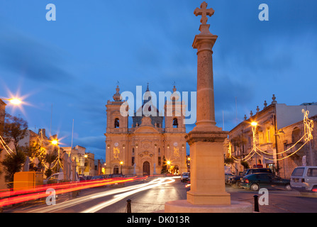 Xaghra Parish Church, Malta, Europe Stock Photo - Alamy