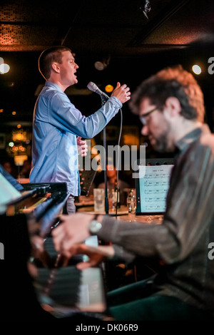 Jazz Singer Josh Kyle performs in London, UK Stock Photo - Alamy