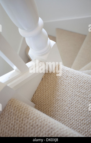 First floor landing in interior of Lissan House home of Hazel Dolling ...