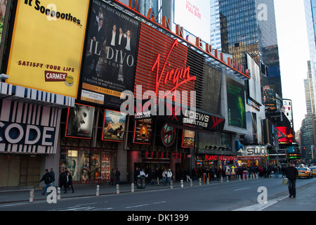 The Virgin Megastore in Times Square in New York Stock Photo - Alamy
