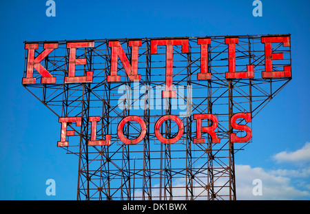 Kentile floors sign Stock Photo - Alamy