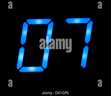 Number seven lcd figure 7 Stock Photo - Alamy