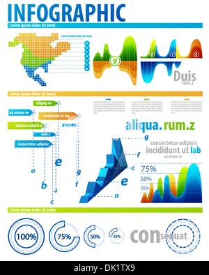 Colorful pie charts. Set of green percentage diagrams. Modern ...