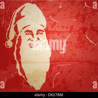 Santa Claus. Portrait on grunge background Stock Vector Image & Art - Alamy
