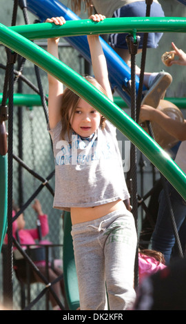 Ava Jackman playing in a playground New York City, USA - 13.04.12 Stock ...