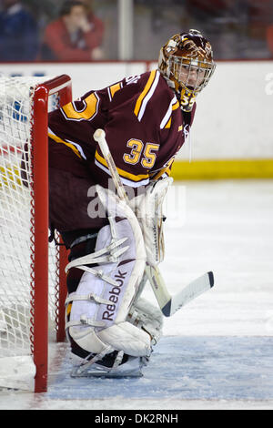 Feb. 18, 2011 - Madison, Wisconsin, USA - Minnesota defenseman Aaron ...