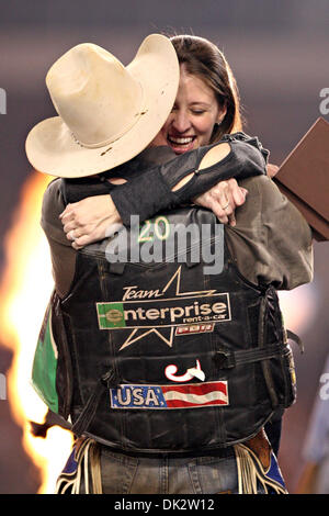 Feb. 19, 2011 - Arlington, Texas, US - Professional Bull Rider Colby ...