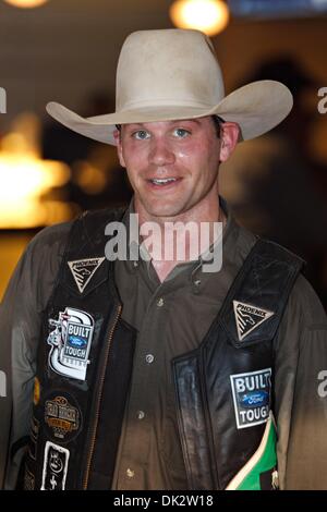 Feb. 19, 2011 - Arlington, Texas, US - Professional Bull Rider Colby ...