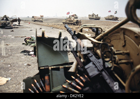 The Highway of Death in Gulf War One. Photograph by Dennis Brack bb24 ...