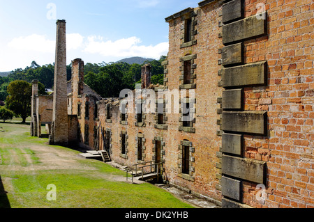 Part of the main penitentiary block at the Port Arthur Penal Colony ...