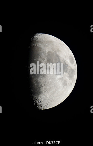 First quarter Moon Stock Photo - Alamy
