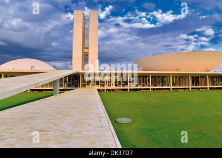 Brazil, Brasilia, National Congress, Oscar Niemeyer, architecture ...
