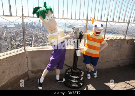 Phineas and Ferb Disney's 'Phineas and Ferb' visit Empire State ...