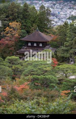 The two story Kannon-den at the Ginkakuji Temple (also called as ...