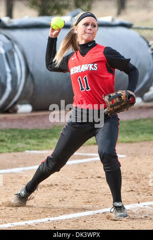 Mar. 12, 2011 - Edwardsville, Illinois, U.S - SEMO infield Renee Kertz ...