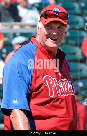 Charlie Manuel during a National League game between the Philadelphia ...