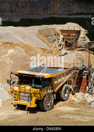 Caterpillar Quarry Truck at used for transporting rocks at Dene Quarry ...