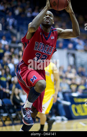 Mar. 16, 2011 - Berkeley, California, U.S - Mississippi Rebels forward ...