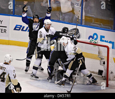 Tampa Bay Lightning defenseman Sean Day (74) before an NHL hockey game ...
