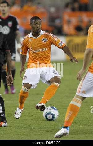 Corey Ashe (#26) Midfielder for the Houston Dynamo concentrates on ...