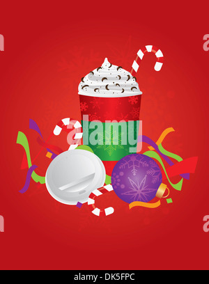 peppermint vector pattern Stock Photo - Alamy