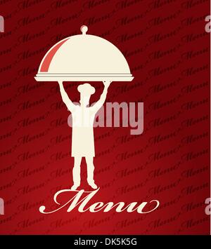 restaurant menu with main dishes, salads, drinkss and appetizers Stock ...