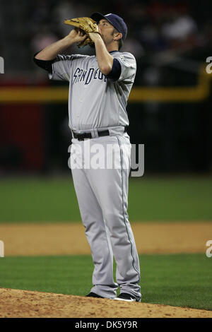 Arizona Diamondbacks pitcher Chad Qualls (#50) during the game at Citi ...