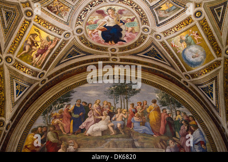 Room of the Signature, Raphael Rooms, Apostolic Palace, Vatican Museums ...