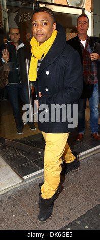 Jonathan Gill aka JB JLS at the Kiss FM studios London, England - 25.09 ...
